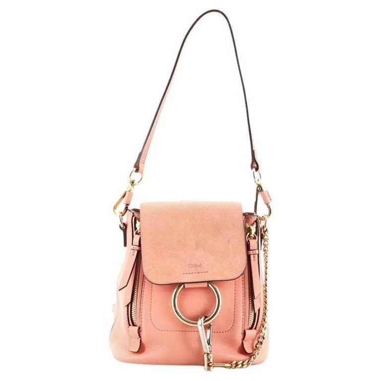 Chloe Faye Backpack Leather and Suede Mini at 1stDibs
