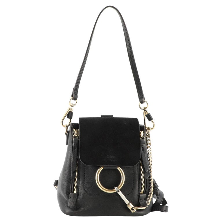 Chloe Faye Backpack Leather and Suede Mini at 1stDibs