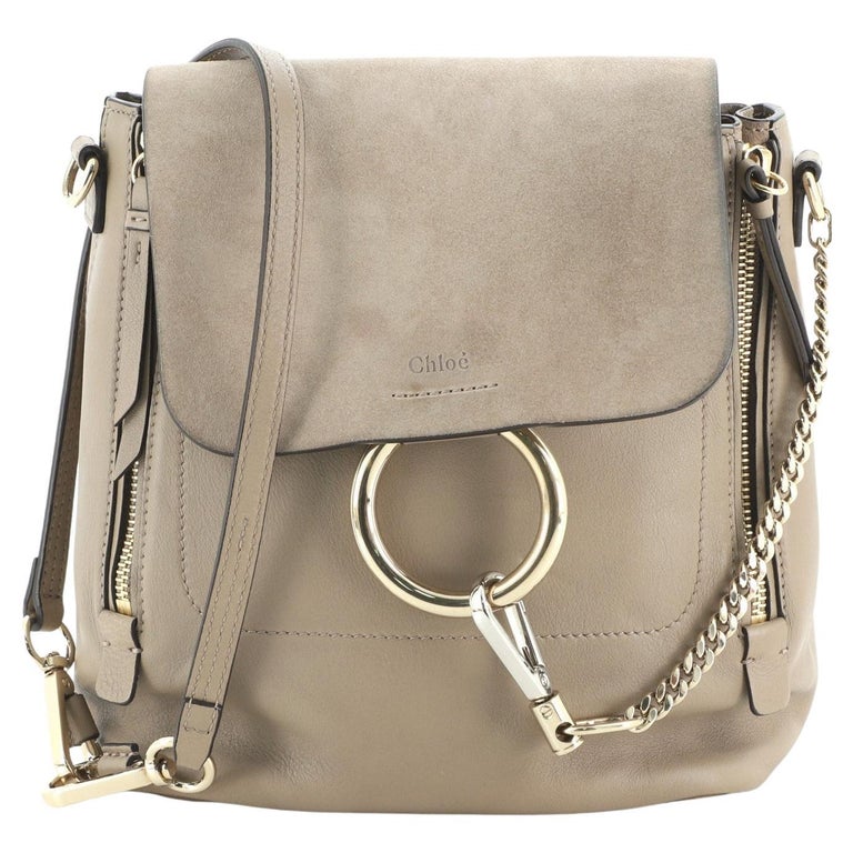 Chloe Faye Backpack Leather and Suede Small at 1stDibs