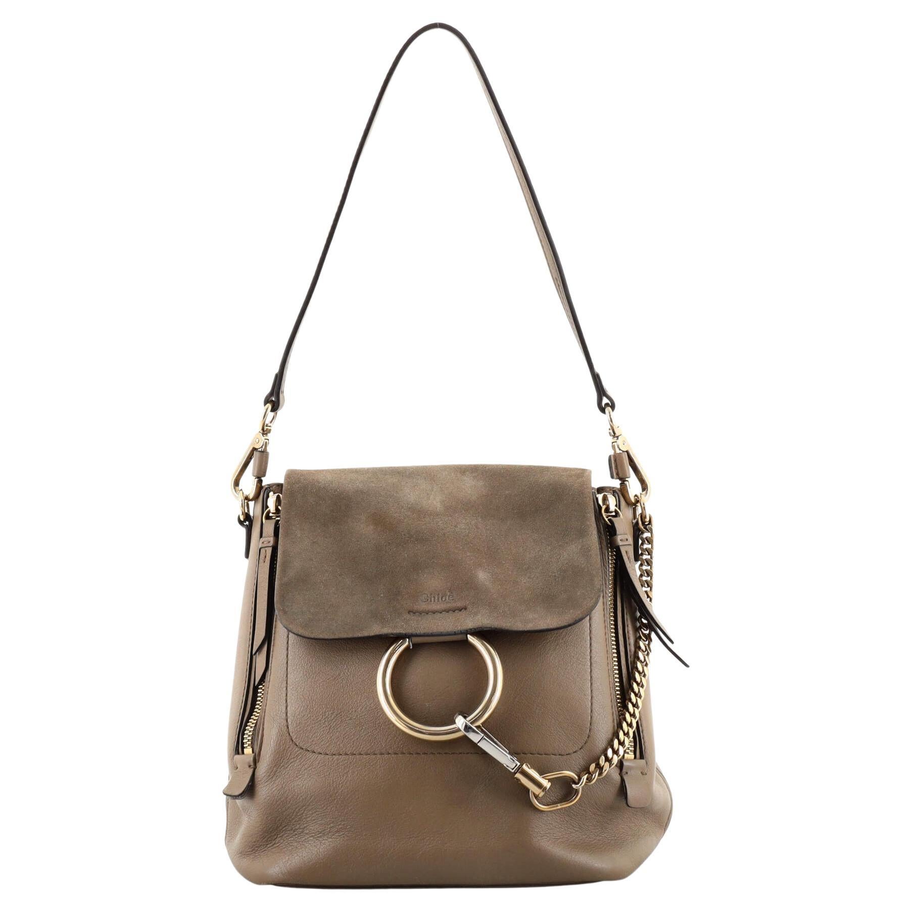 Chloe Faye Backpack Leather and Suede Mini at 1stDibs