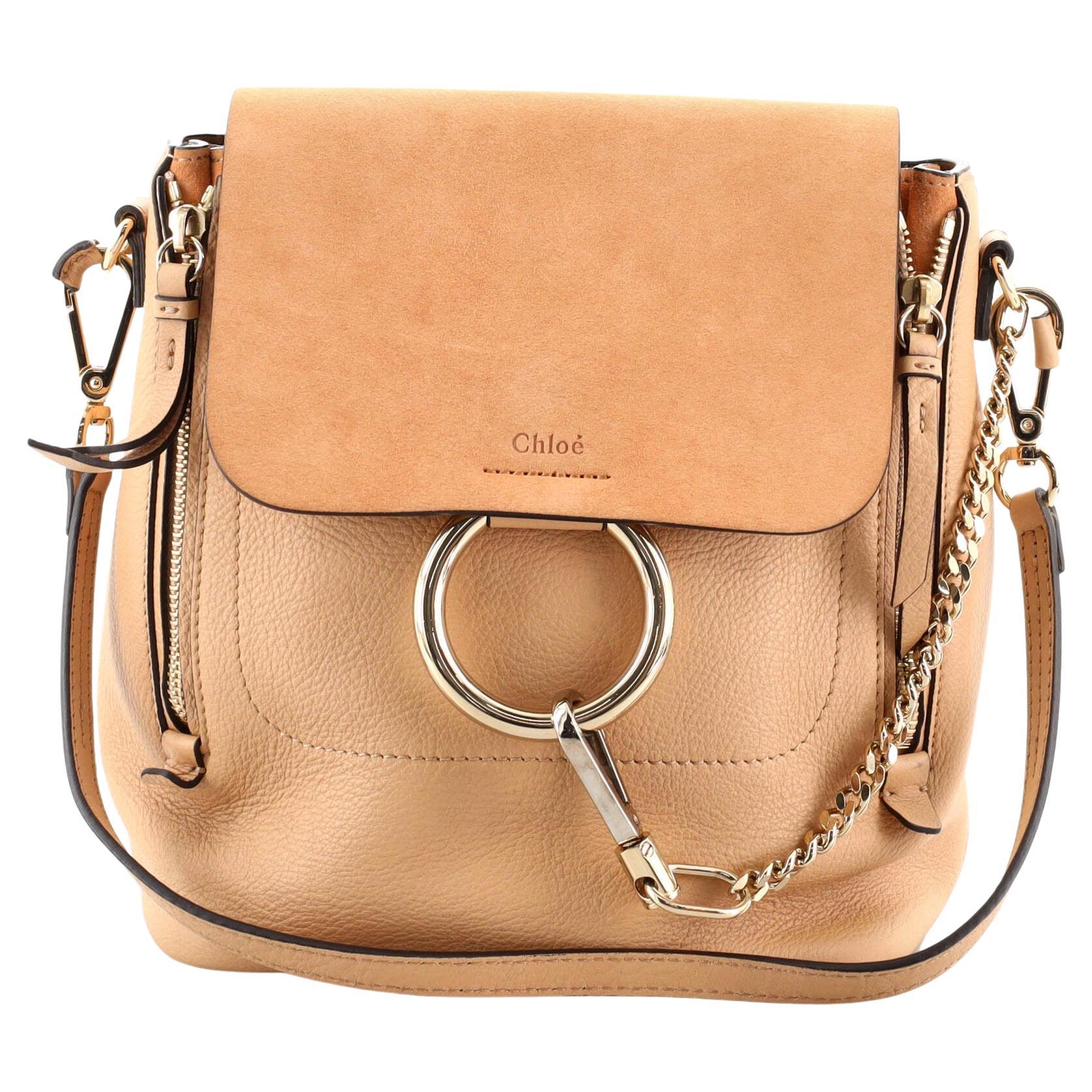 Chloe Faye Backpack Leather and Suede Mini at 1stDibs