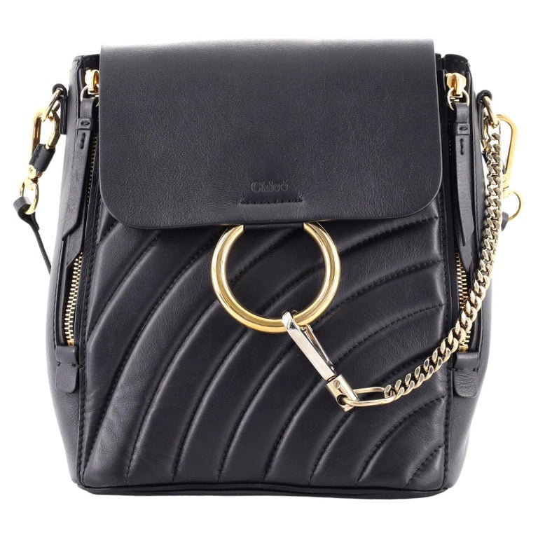 Chloe Faye Backpack Quilted Leather Small at 1stDibs