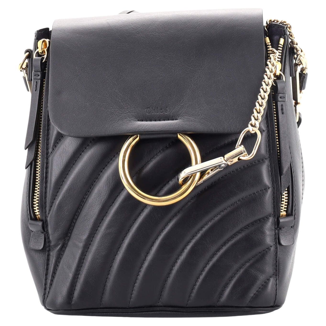 Chloe Faye Backpack Leather and Suede Mini at 1stDibs