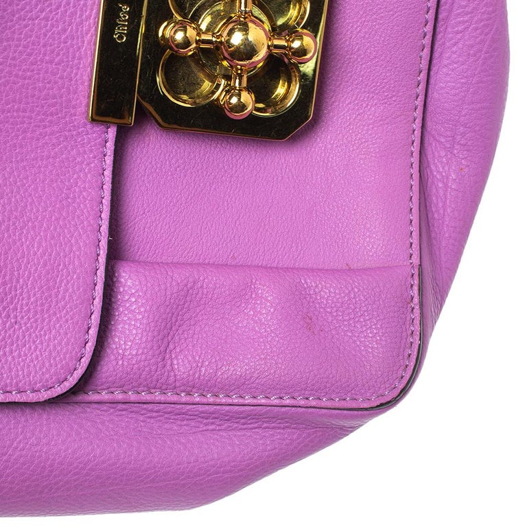 Chloe Fuchsia Leather Small Elsie Shoulder Bag at 1stDibs