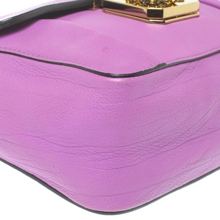 Chloe Fuchsia Leather Small Elsie Shoulder Bag at 1stDibs