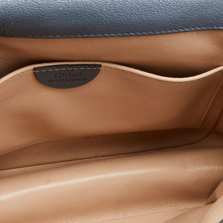 Chloé Grey Leather Small Elsie Shoulder Bag For Sale at 1stDibs