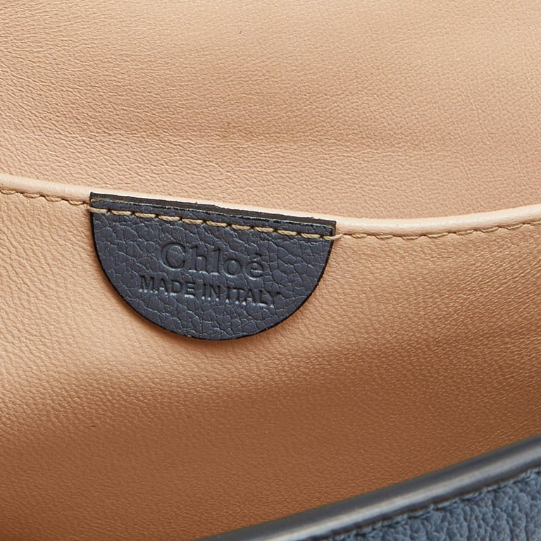 Chloé Grey Leather Small Elsie Shoulder Bag For Sale at 1stDibs