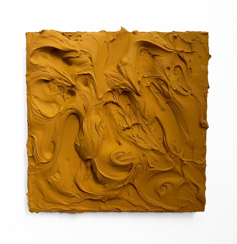Chloe Hedden - "Golden Ochre" Wall Sculpture monochrome, yellow ...