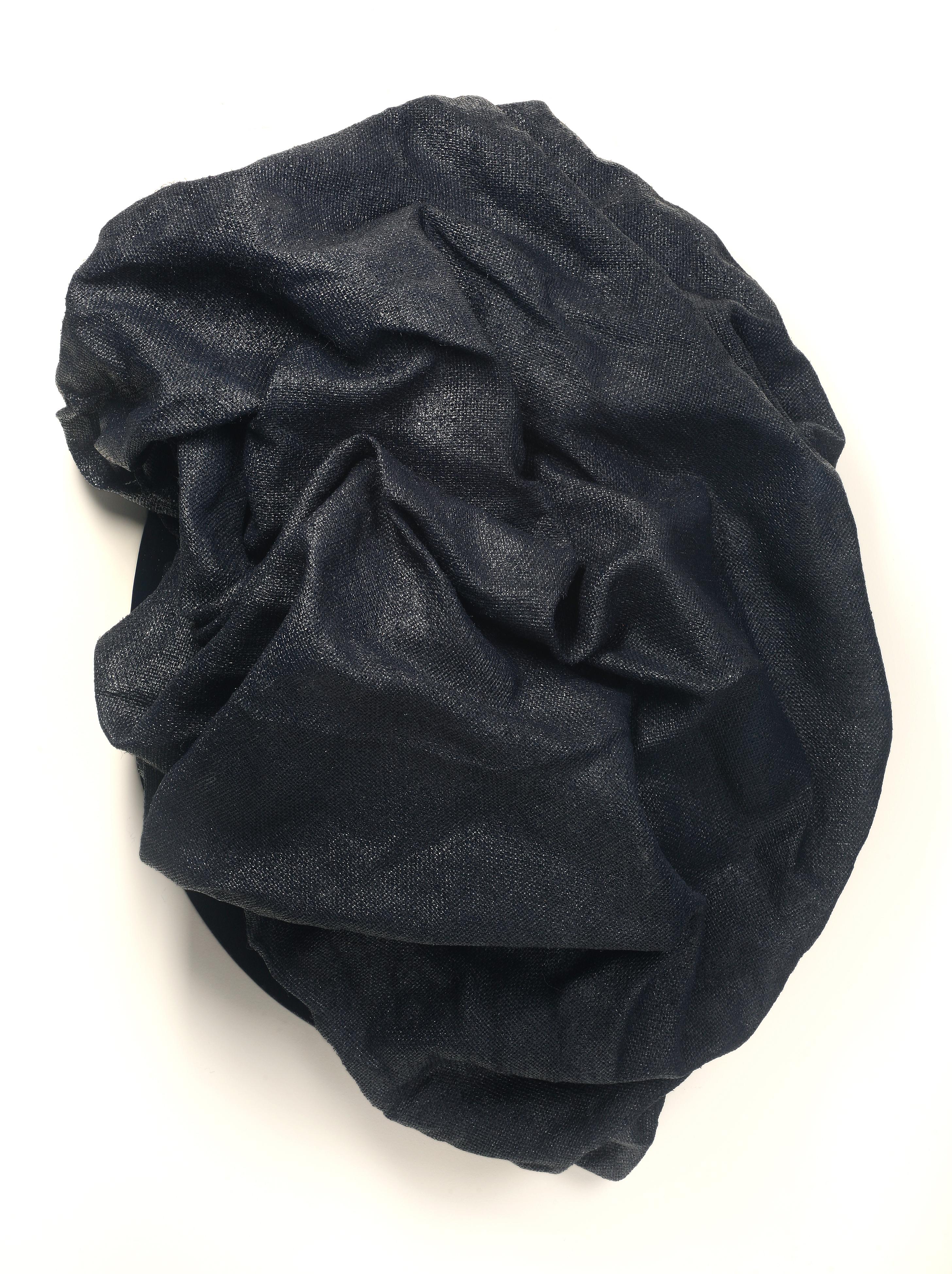 Chloe Hedden - BLACK FOLDS (fabric art, wall sculpture, dark art ...