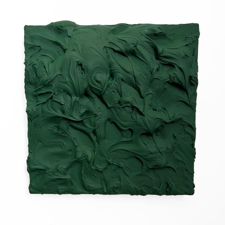 Chloe Hedden - "Jungle Green" Wall Sculpture monochrome, forest, Kelly ...
