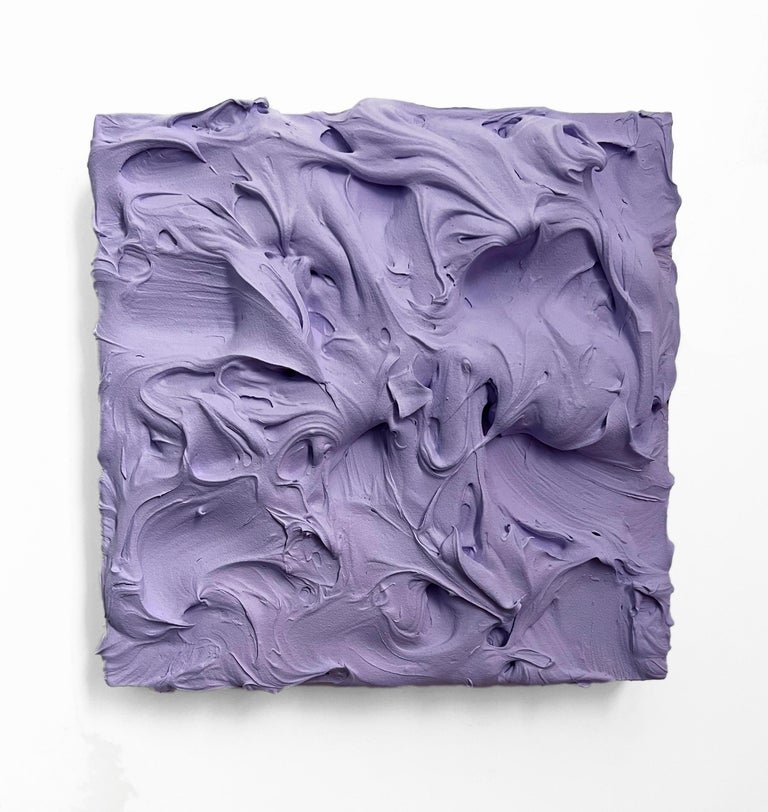 Chloe Hedden - "Pale Amethyst Excess" Wall Sculpture monochrome ...