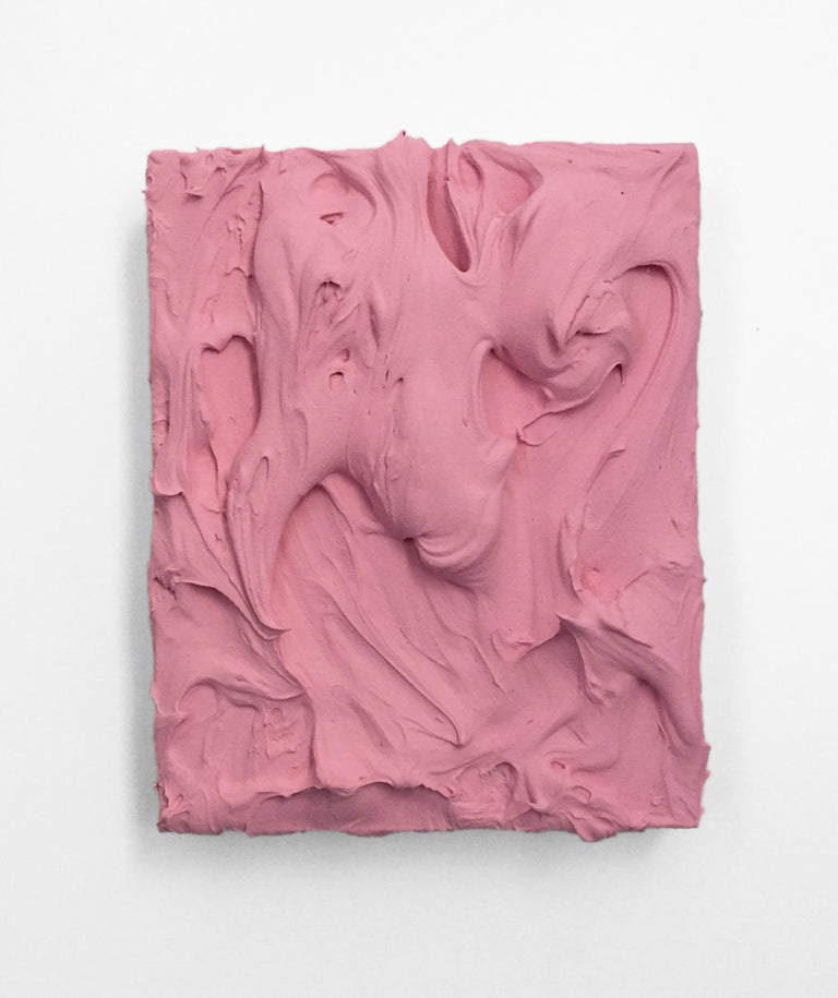Chloe Hedden - "Pink Insulation Excess" Wall Sculpture monochrome ...