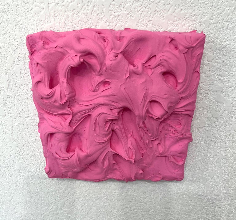 Chloe Hedden - "Sweet Pink" Excess Wall Sculpture, monochrome, hot pink, maximalism, bold For ...