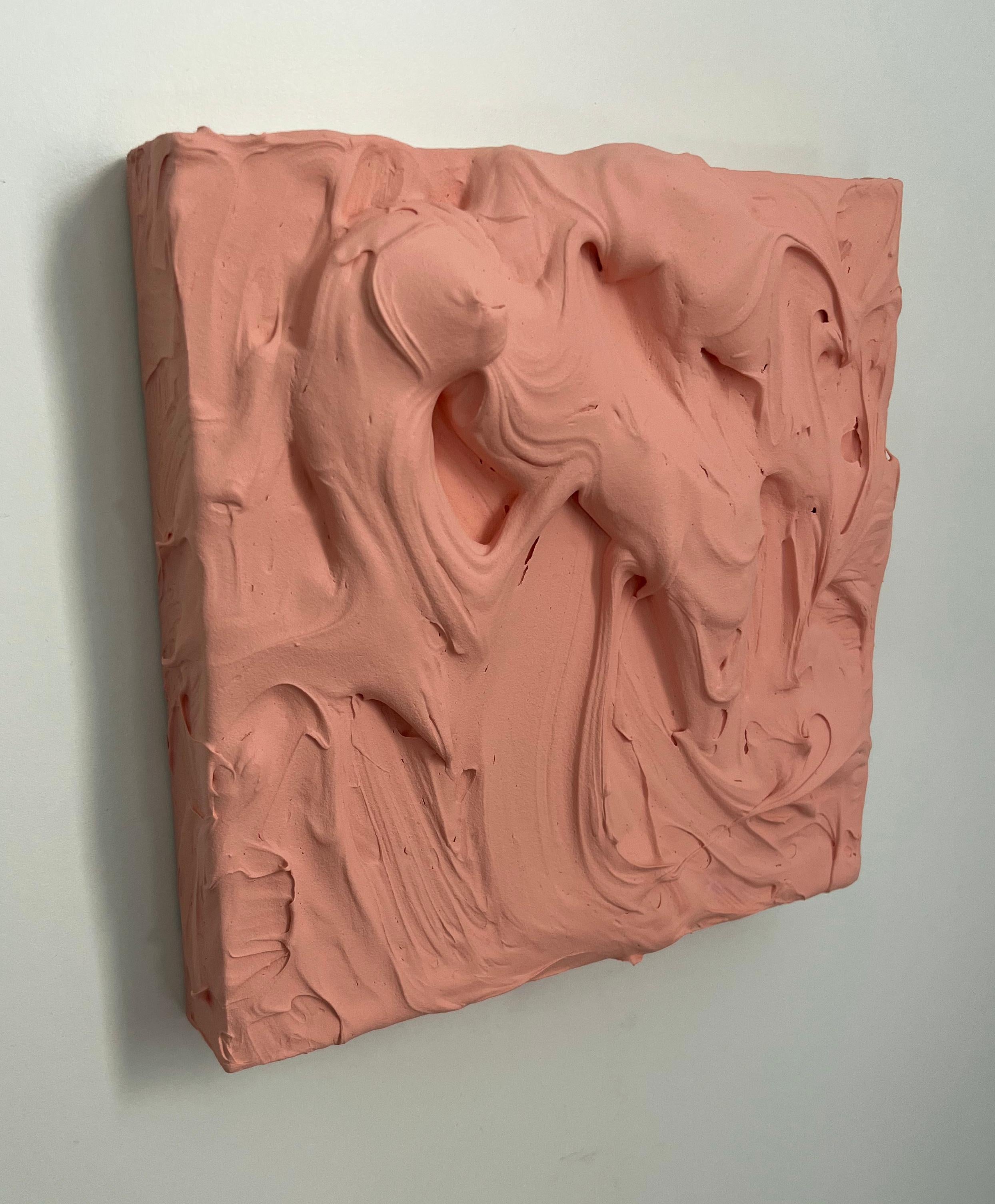 Chloe Hedden - Flesh Excess (rose pink impasto thick painting ...