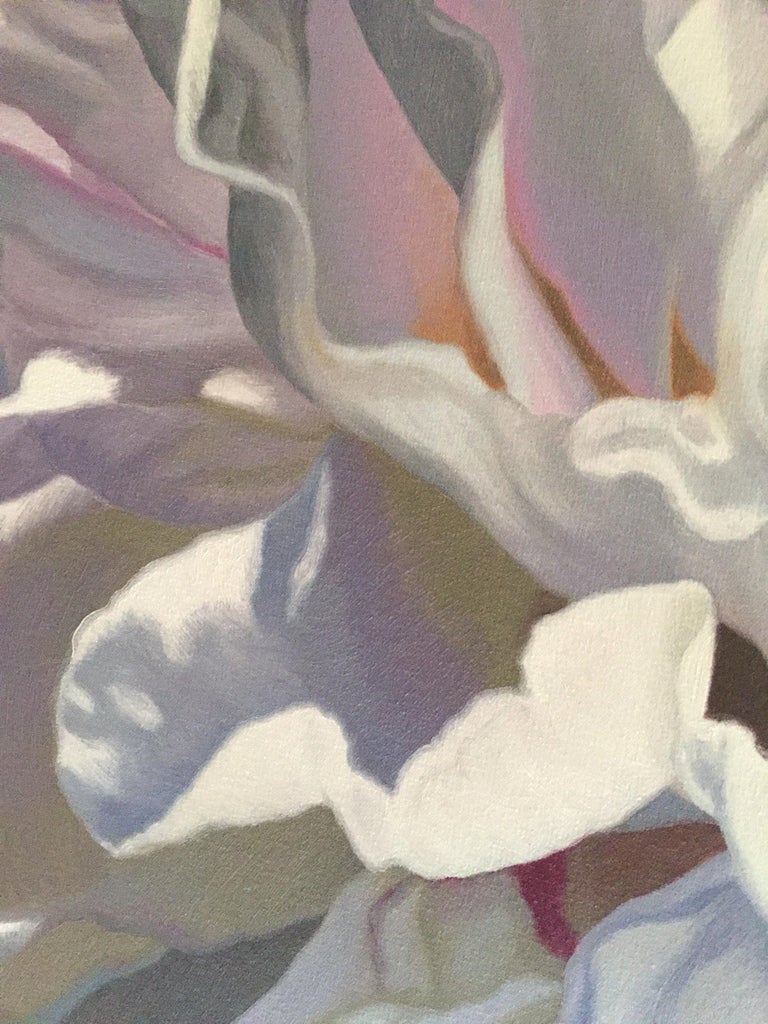 Chloe Hedden - Salt Spring Peony 8 (floral painting pastels flower oil ...