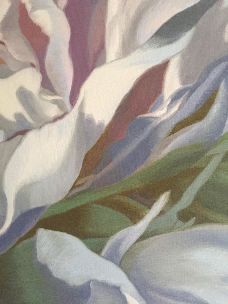 Chloe Hedden - Salt Spring Peony 8 (floral painting pastels flower oil ...