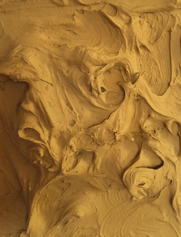 Chloe Hedden - Yellow Ochre Excess 2(impasto texture thick painting ...