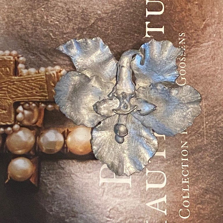 Chloé Impressive Vintage Lys Silver Ring, 90s For Sale at 1stDibs