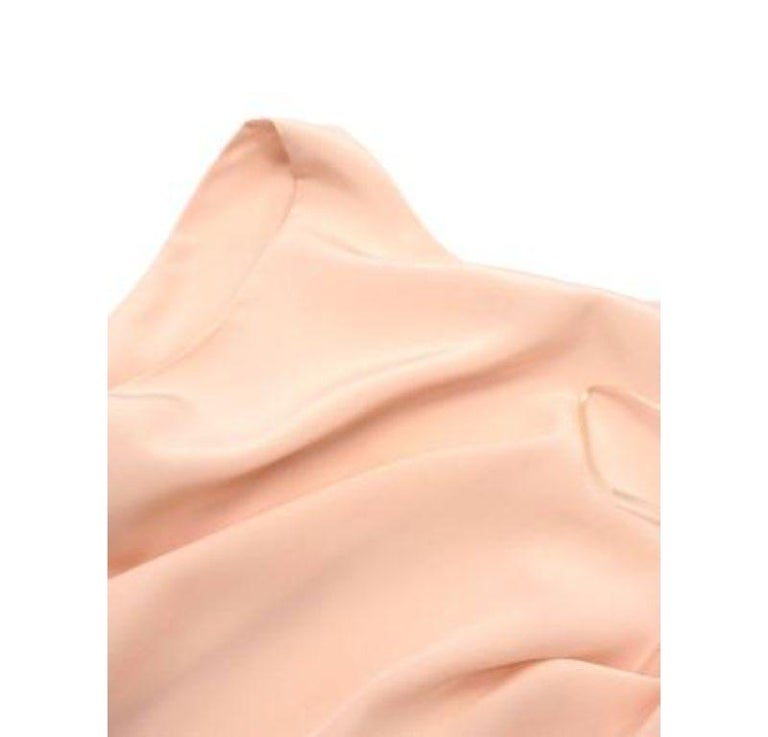 Chloe Light Powder Pink Silk Top For Sale at 1stDibs