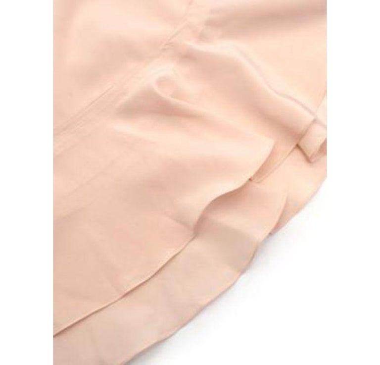 Chloe Light Powder Pink Silk Top For Sale at 1stDibs