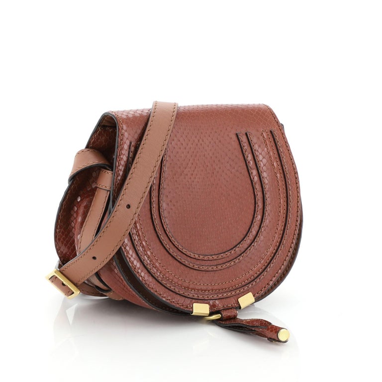 Chloe Marcie Crossbody Bag Python Print Calfskin Mini at 1stDibs ...