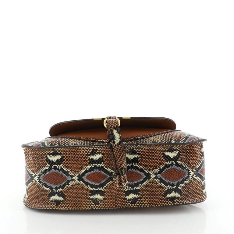 Chloe Marcie Satchel Python Print Calfskin Medium at 1stDibs
