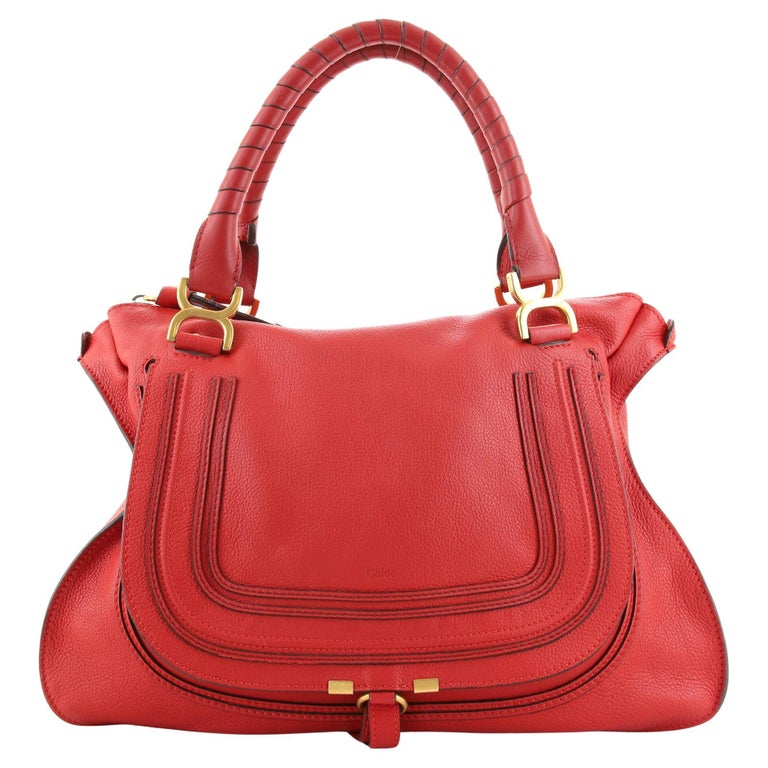Chloe Marcie Shoulder Bag Leather Large For Sale at 1stDibs