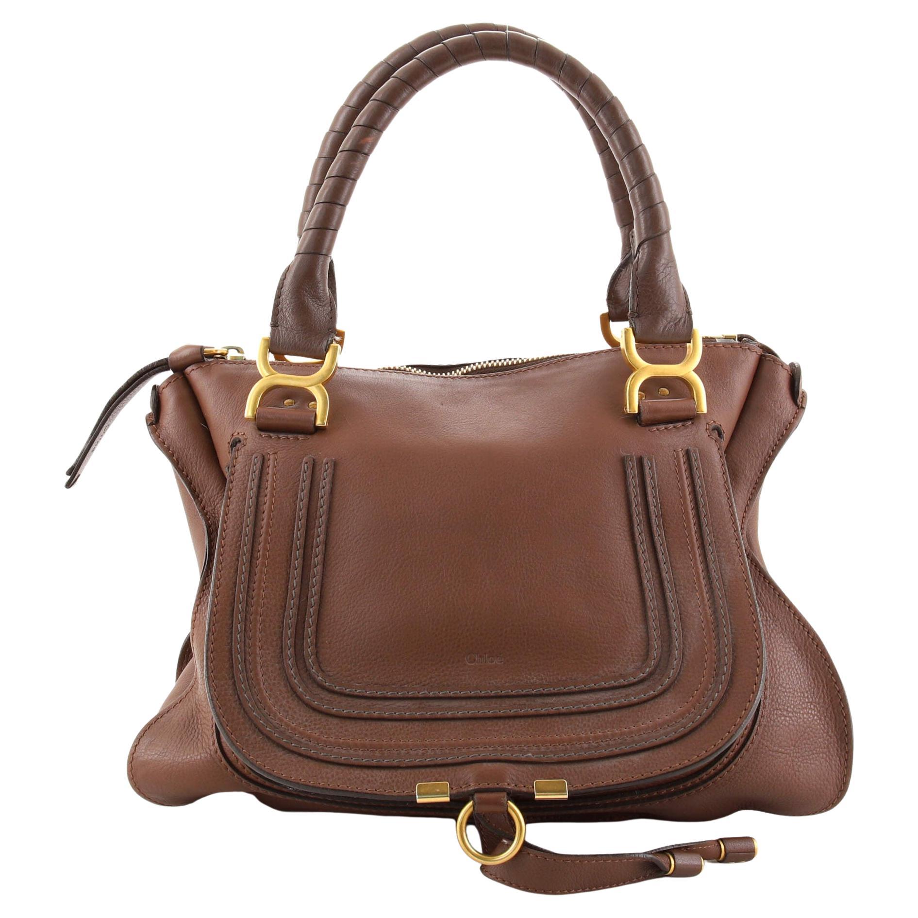 Chloe Aby Shoulder Bag Lizard and Crocodile Embossed Leather Small at ...