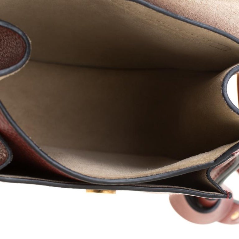 Chloe Maroon Leather Mini Hudson Shoulder Bag at 1stDibs