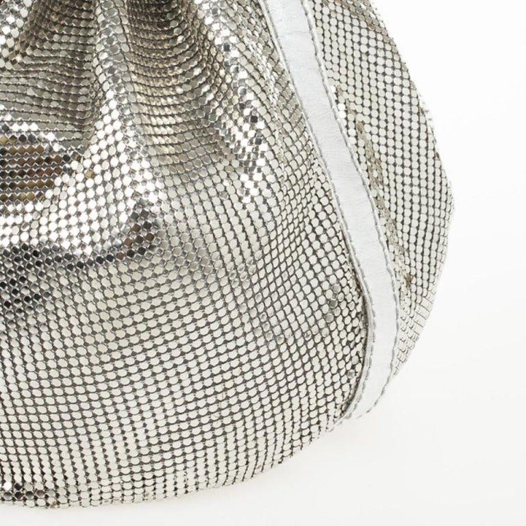 Chloe Metallic Mesh Drawstring Bag For Sale at 1stDibs