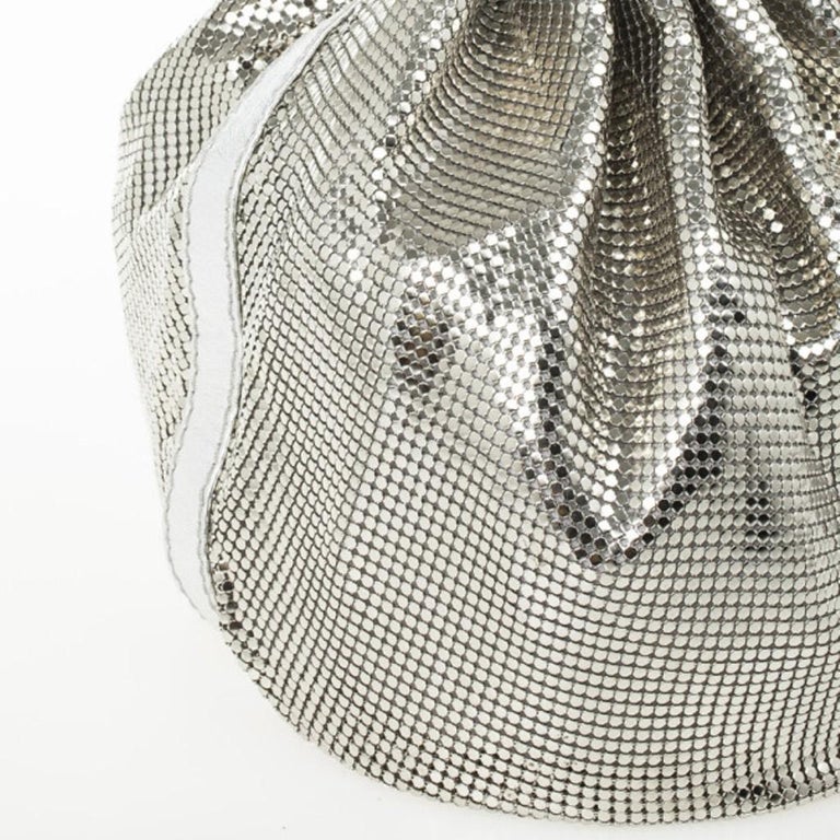 Chloe Metallic Mesh Drawstring Bag For Sale at 1stDibs