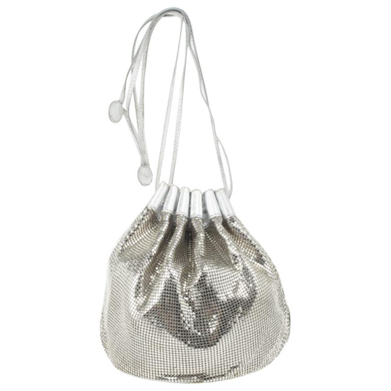 Chloe Metallic Mesh Drawstring Bag For Sale at 1stDibs