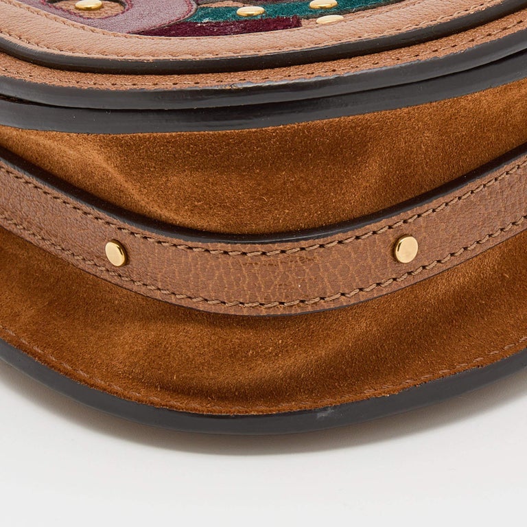 Chloe Multicolor Leather and Suede Nile Bracelet Crossbody Bag For Sale ...