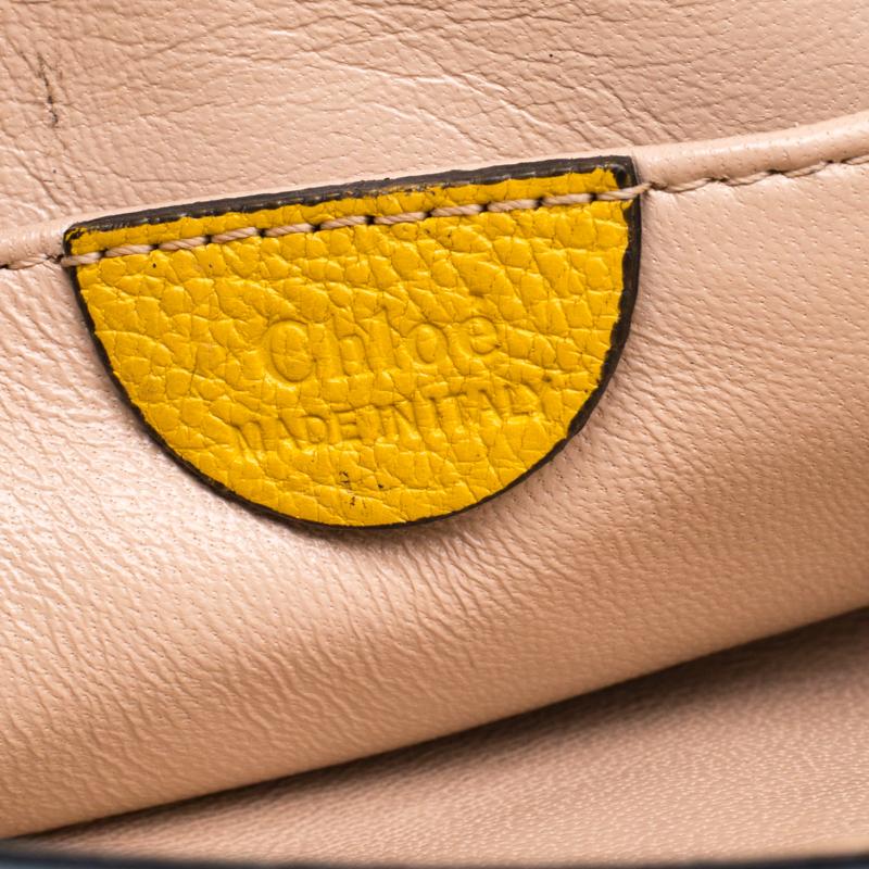 Chloe Mustard Leather Small Elsie Shoulder Bag For Sale at 1stDibs