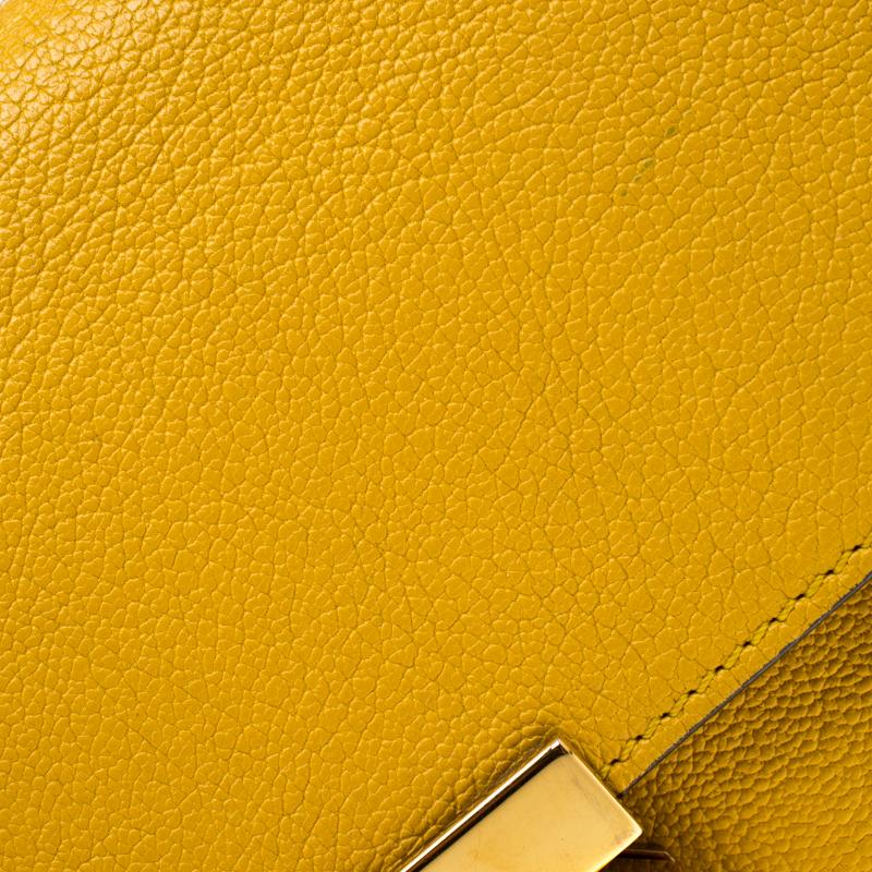 Chloe Mustard Leather Small Elsie Shoulder Bag For Sale at 1stDibs