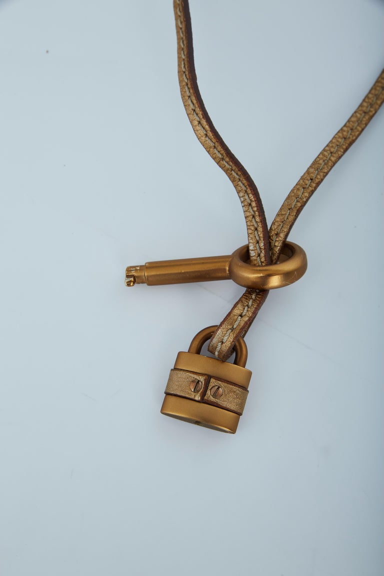 Chloe Padlock And Key Keychain Necklace For Sale at 1stDibs