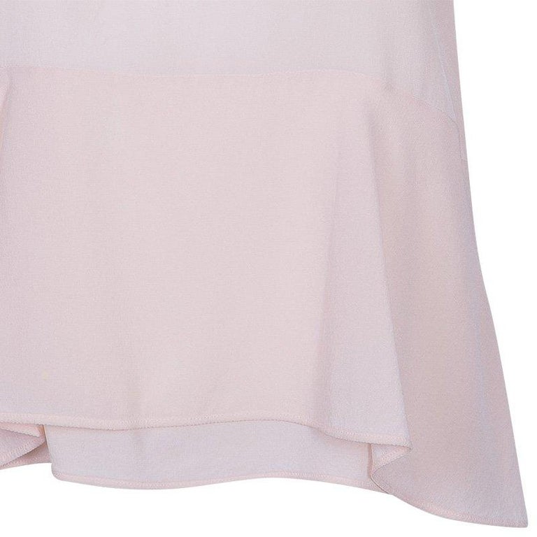 Chloe Pale Pink Silk Sleeveless Top S For Sale at 1stDibs