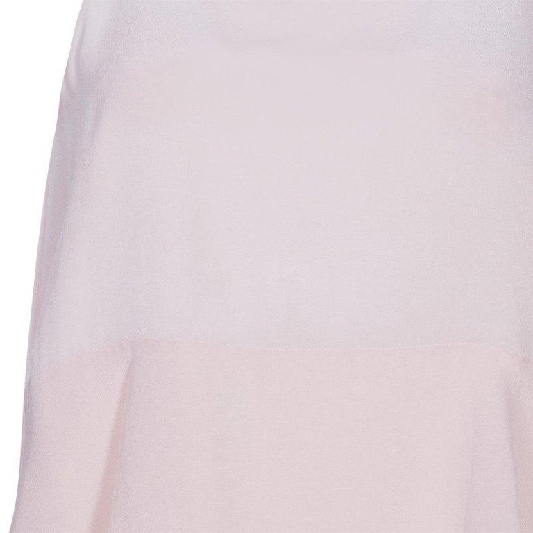Chloe Pale Pink Silk Sleeveless Top S For Sale at 1stDibs