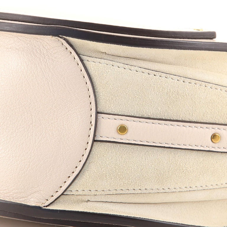Chloe Pixie Double Handle Bag Leather with Suede Medium For Sale at 1stDibs