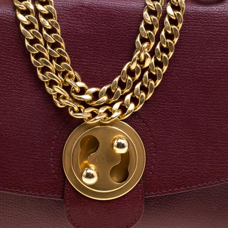 Chloe Red Leather Medium Mily Shoulder Bag For Sale at 1stDibs | chloe ...