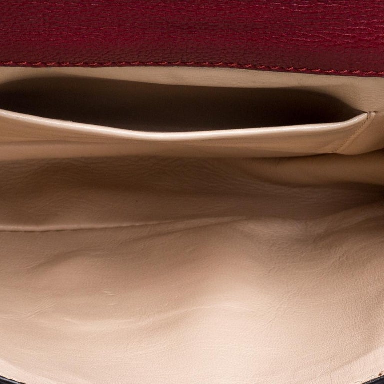 Chloe Red Leather Small Elsie Shoulder Bag at 1stDibs