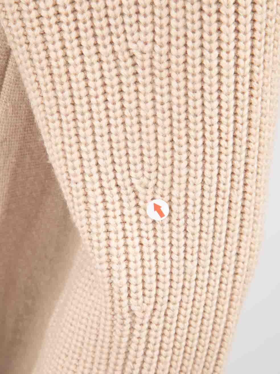 Chloé Rope Beige Wool Knit Dress Size M For Sale at 1stDibs
