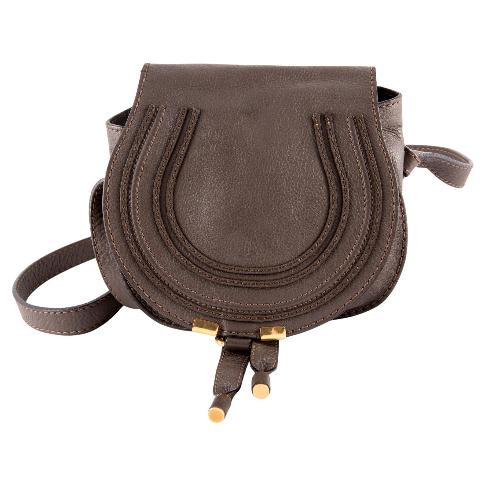 NWOT Chloe Mini Drew Black Leather Saddle Bag For Sale at 1stDibs ...