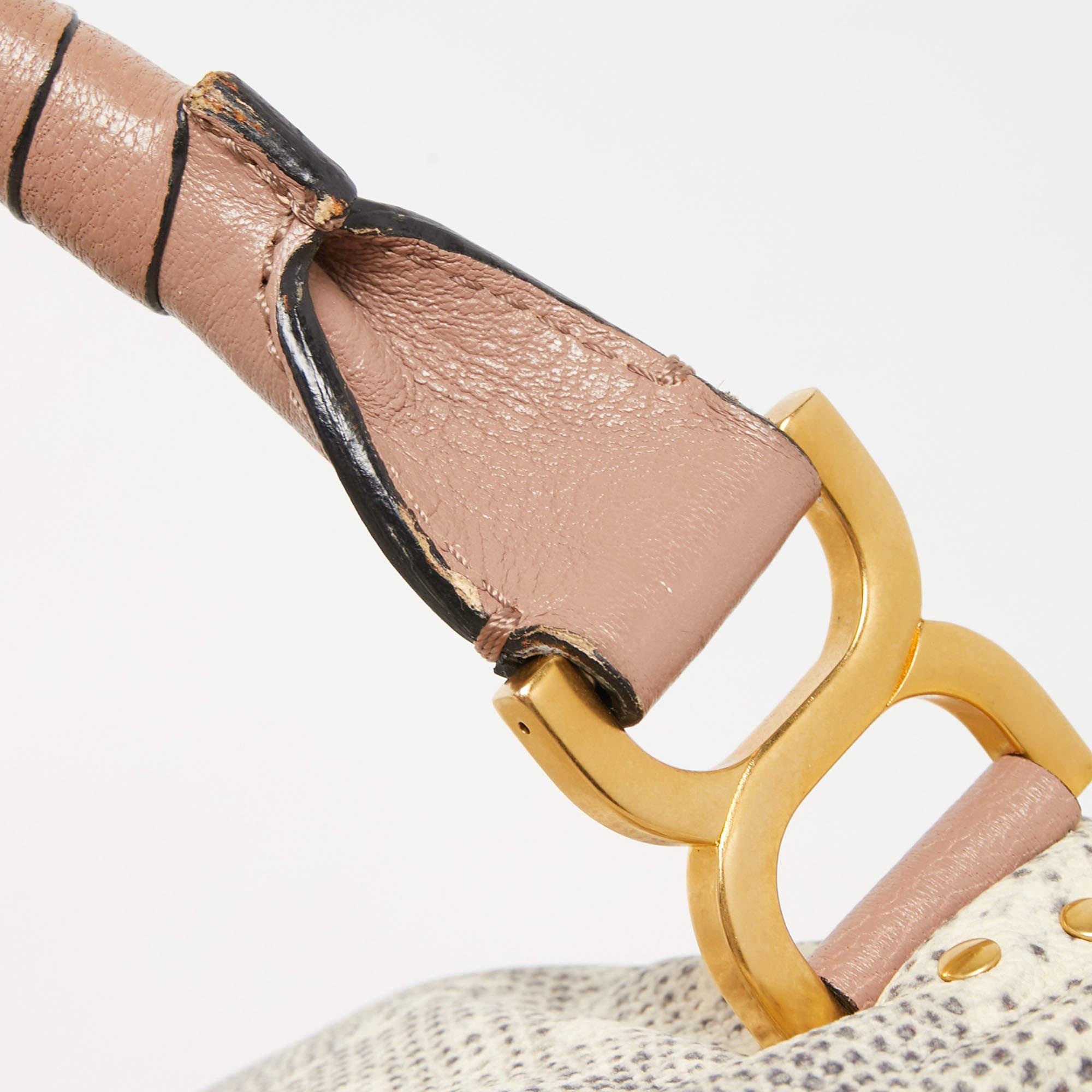 Chloe Tricolor Leather and Lizard Embossed Medium Marcie Bag For Sale ...