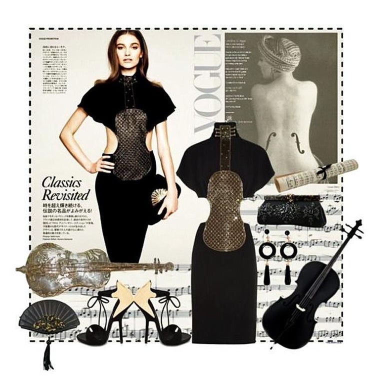 Chloe Violin Dress Documented Limited Edition by Karl Lagerfeld/Chanel ...