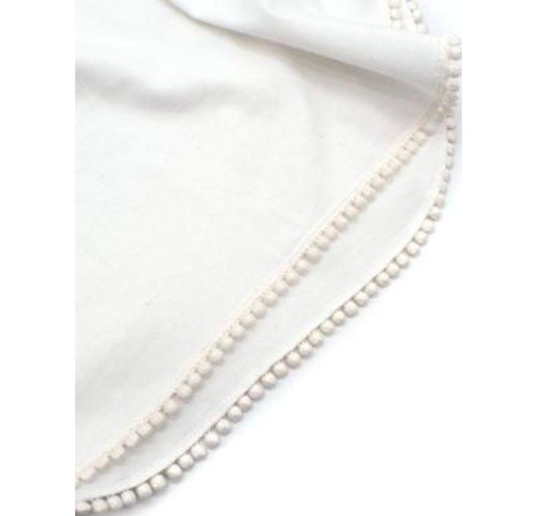 Chloe White Embroidered Tulle Double Layer Vest For Sale at 1stDibs