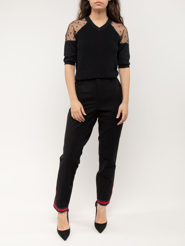 Chloé Women's Polka Dot Detail Crew Neck Sweater For Sale at 1stDibs