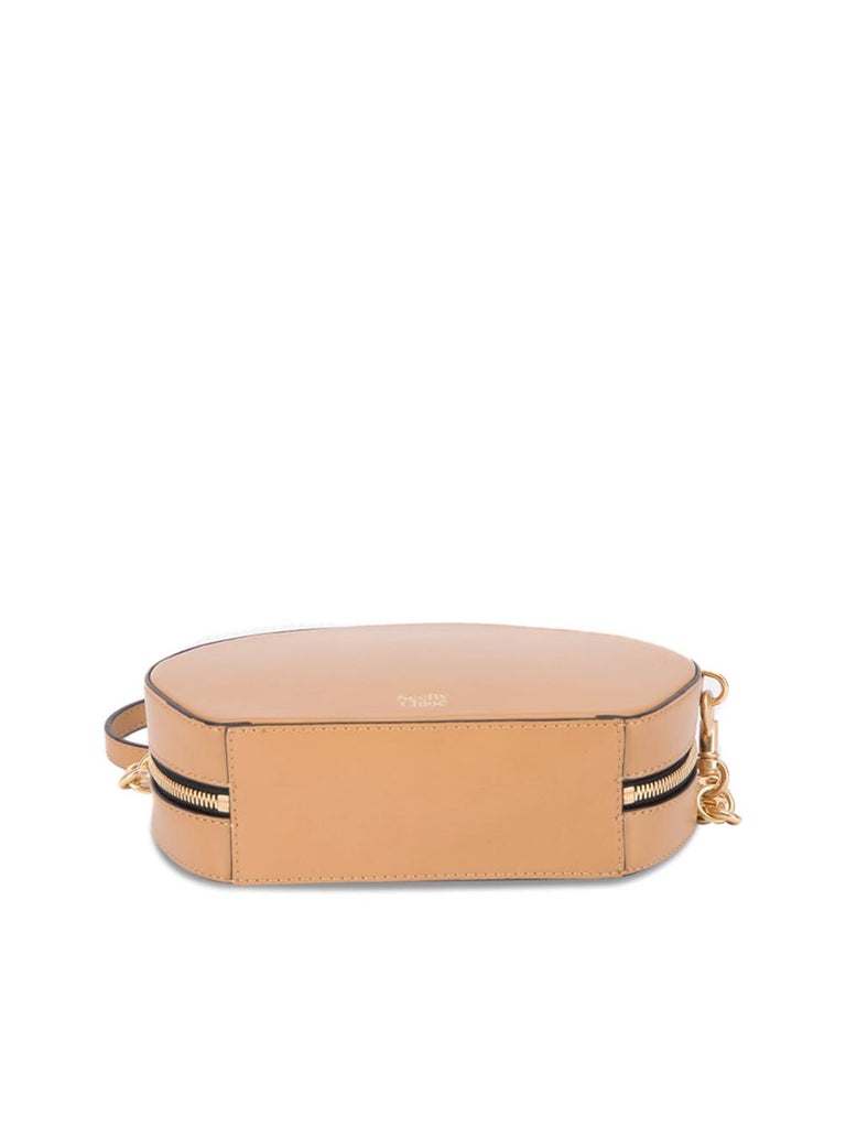 Chloé Women's See by Chloé Camel Leather Crossbody Shell Bag For Sale ...
