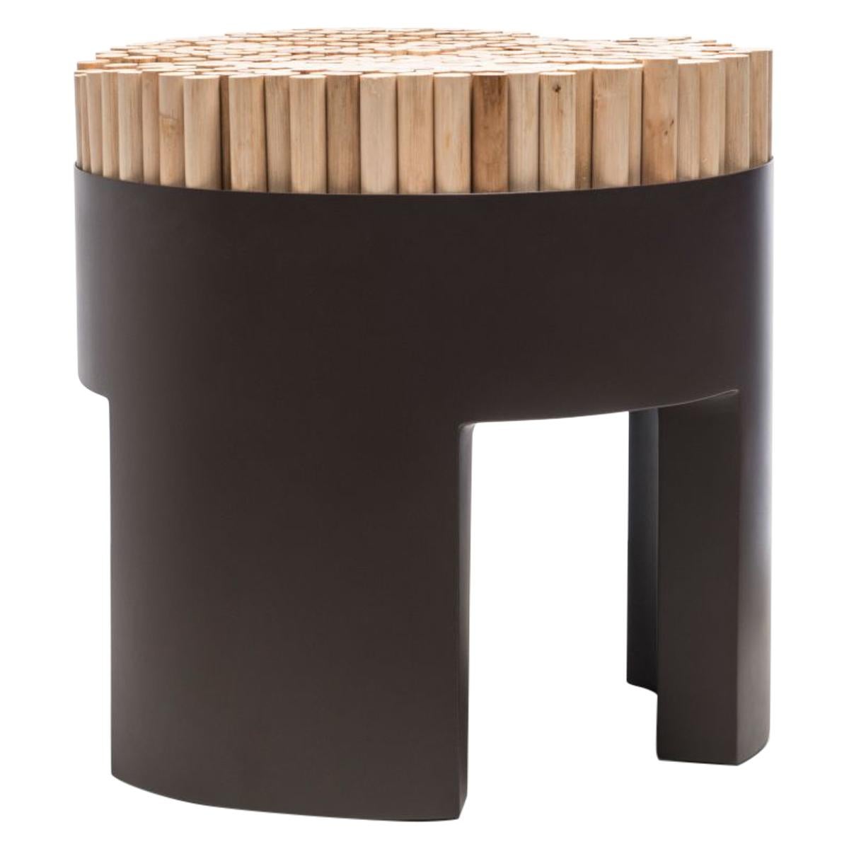 Chocolate Brown Chiquita Stool by Kenneth Cobonpue For Sale at 1stDibs