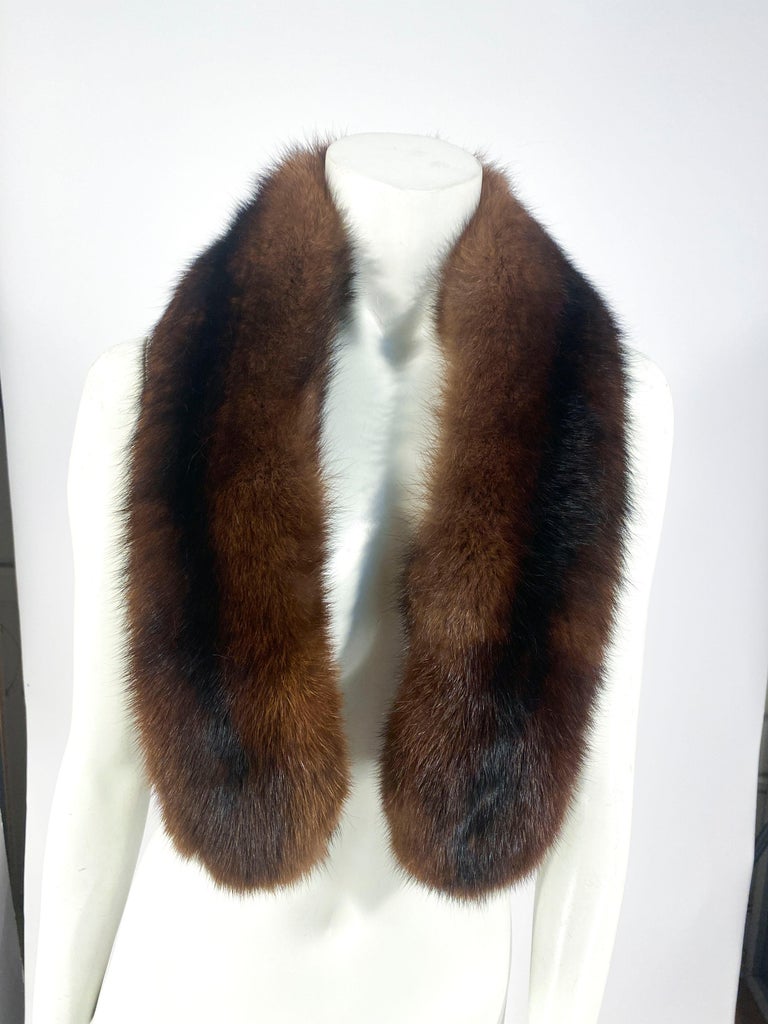 Chocolate Brown Sable Scarf/Collar at 1stDibs